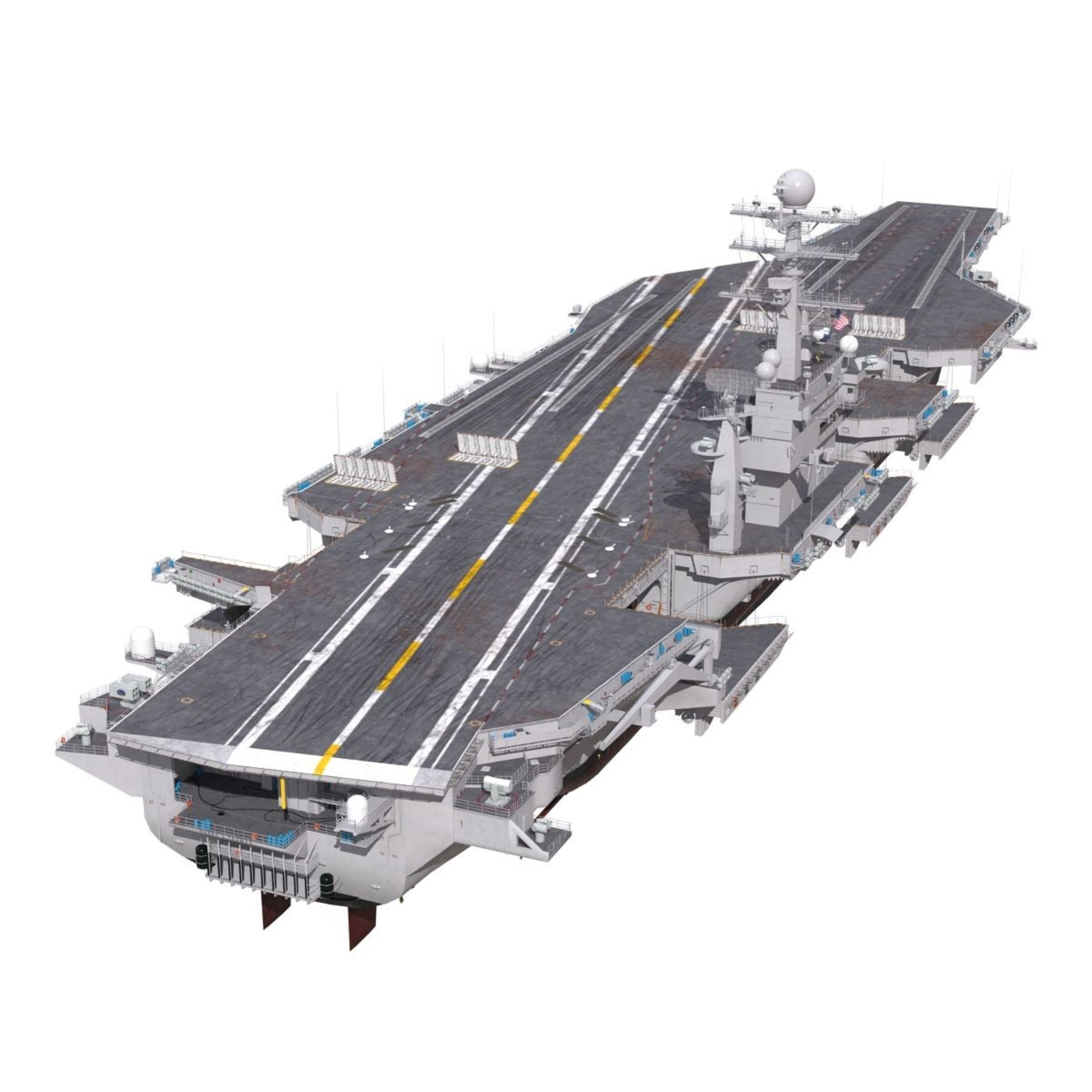 Papercraft Kit USS Harry S Truman Aircraft Carrier 3d Paper Model ...