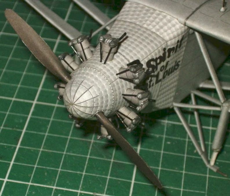 Papercraft Kit Spirit of St Louis Airplane 3d Paper Model Crafting Kit ...