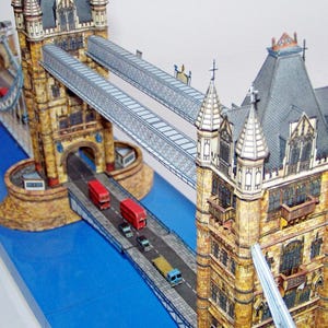 Papercraft Kit Tower Bridge London 3d Paper Model Crafting Kit PDF ...