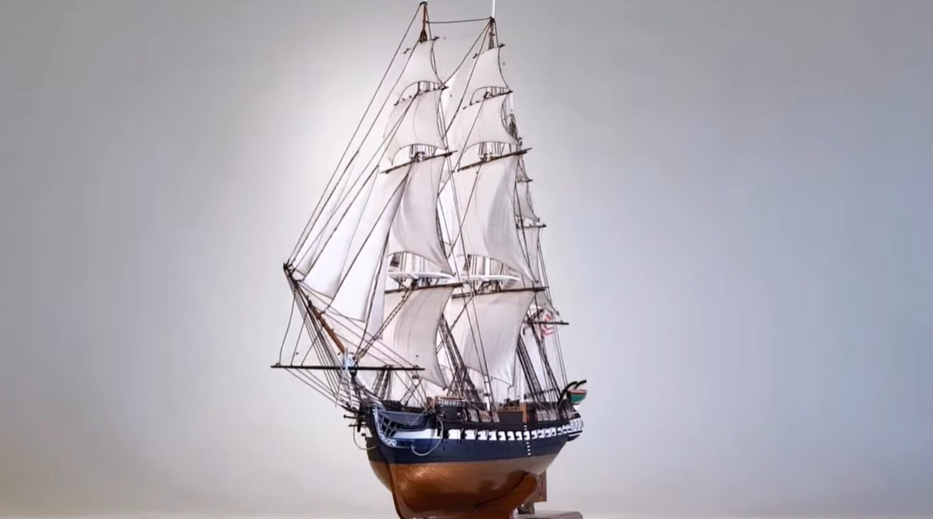 Papercraft Kit USS Constitution Ship 3d Paper Model Crafting Kit PDF ...