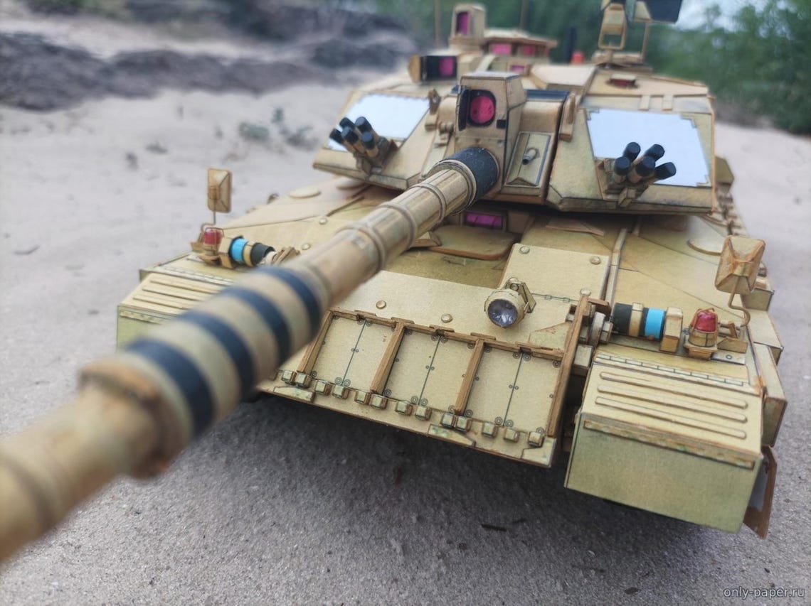 Papercraft Kit Challenger 2 Tank 3d Paper Model Crafting Kit PDF Plans ...