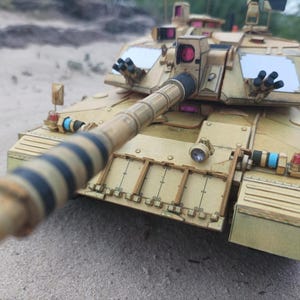 Papercraft Kit Challenger 2 Tank 3d Paper Model Crafting Kit PDF Plans ...