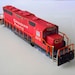 Papercraft Kit Locomotive EMD SD70 Diesel-electric 3d Paper Model ...