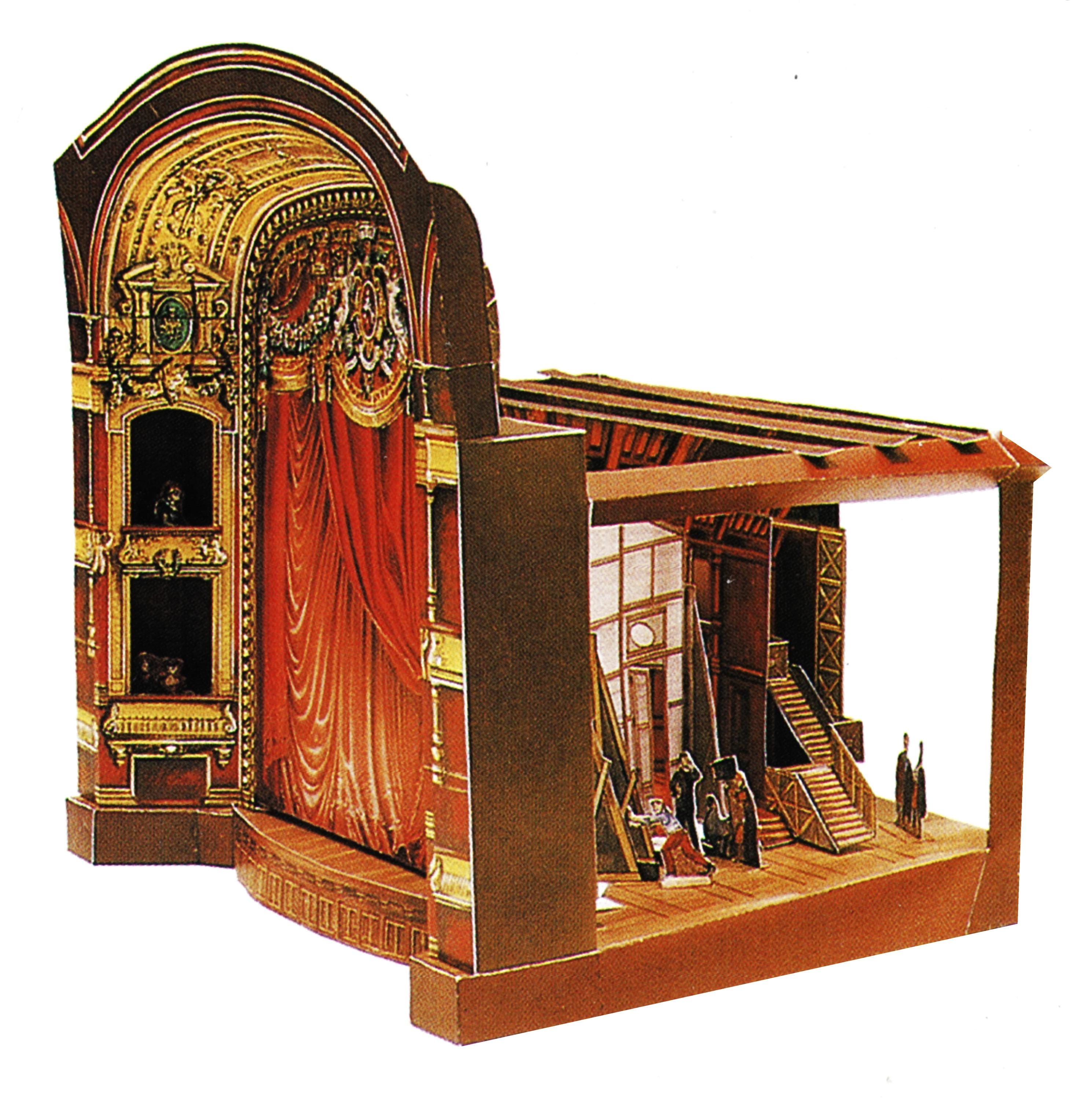 Papercraft Kit Italian Theatre Stage 3d Paper Model Crafting Kit ...