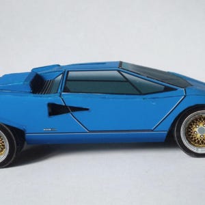 Papercraft Kit Lamborghini Countach Car 3d Paper Model Crafting Kit PDF ...
