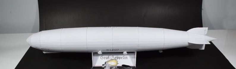 Papercraft Kit Zeppelin 3d Paper Model Crafting Kit PDF Plans to Print ...