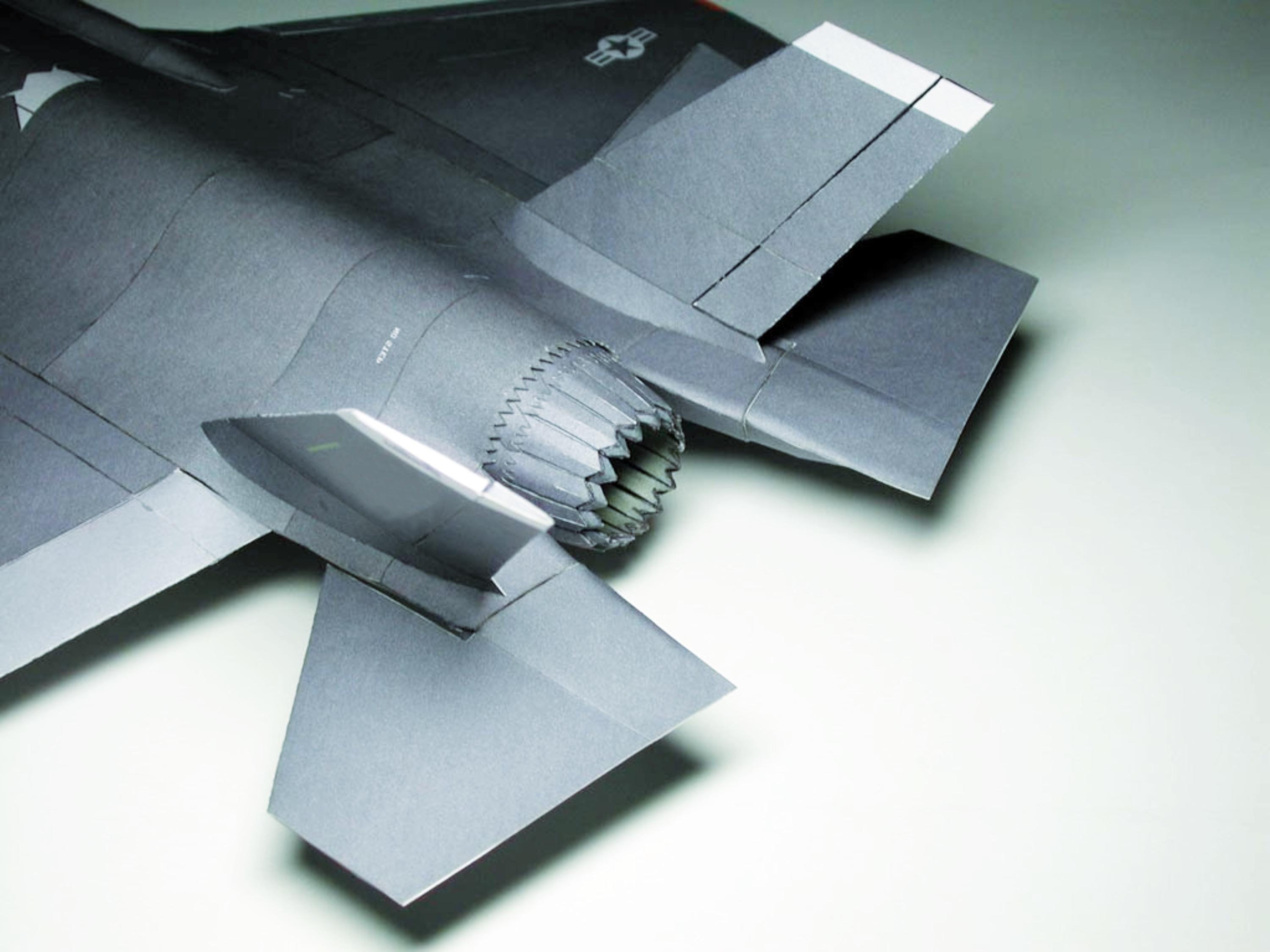 Papercraft Kit F-35 Lightning II Airplane 3d Paper Model Crafting Kit ...