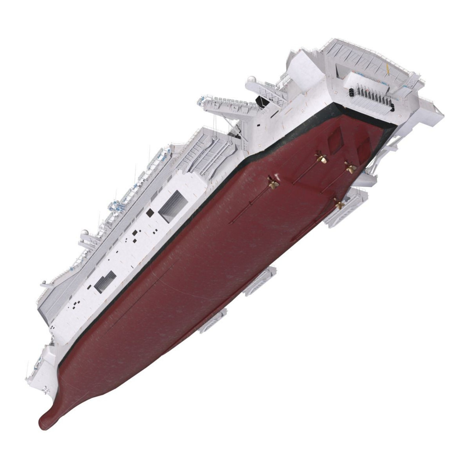 Papercraft Kit USS Harry S Truman Aircraft Carrier 3d Paper Model ...