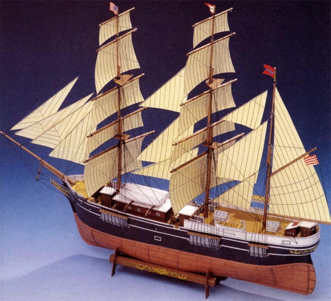 Papercraft Kit Bark Theone Sailing Vessel 3d Paper Model Crafting Kit ...