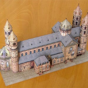 Papercraft Kit Worms Cathedral 3d Paper Model Crafting Kit PDF Plans to ...