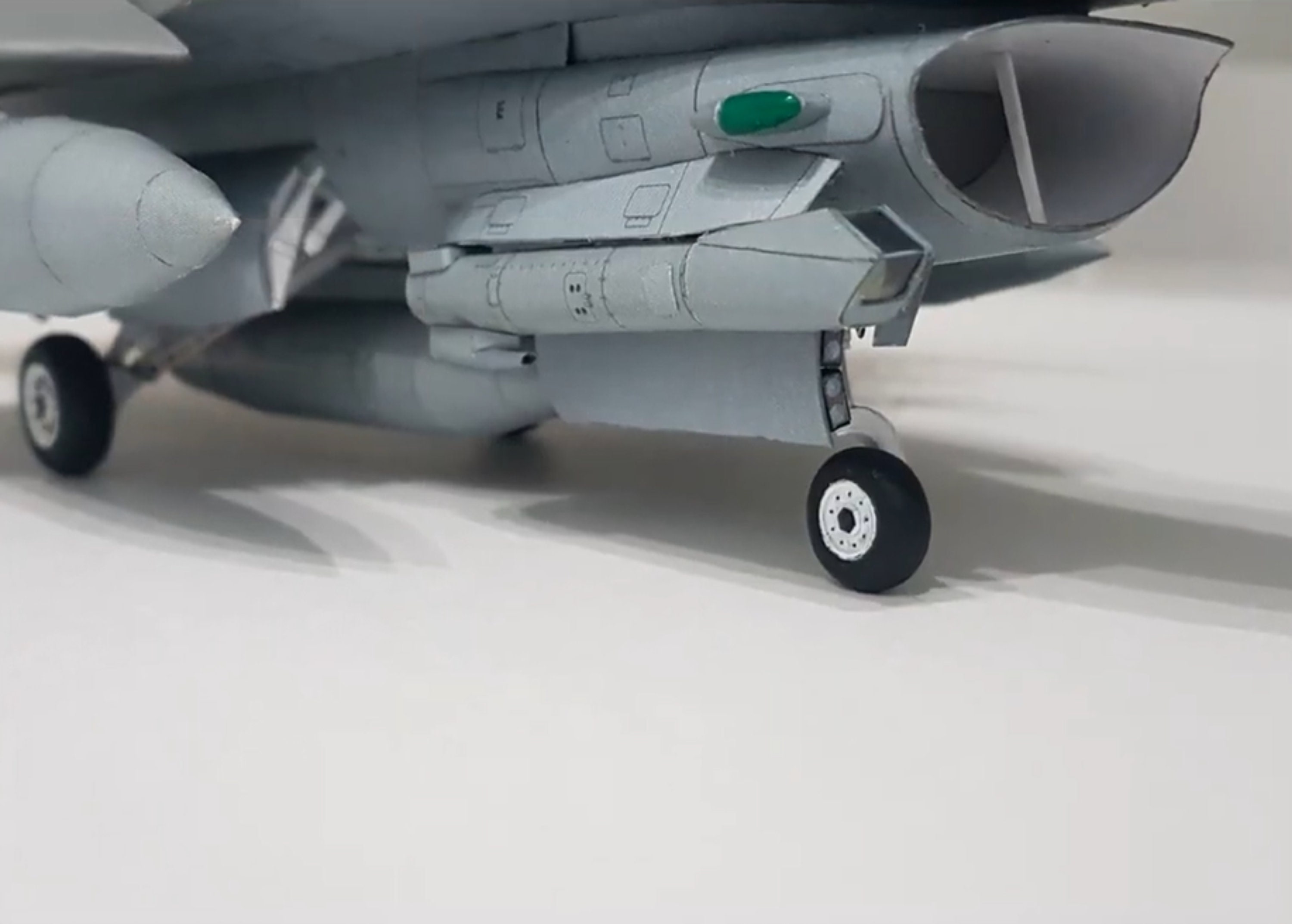 Papercraft Kit F-16C Block 52 Tigers Airplane 3d Paper Model Crafting ...