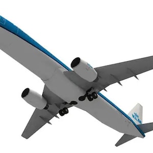 Papercraft Kit 737 Airplane 3d Paper Model Crafting Kit PDF Plans to ...