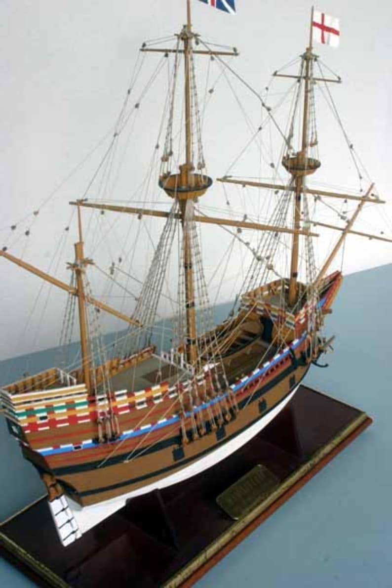 Papercraft Kit Mayflower Sailing Ship 3d Paper Model Crafting Kit PDF ...