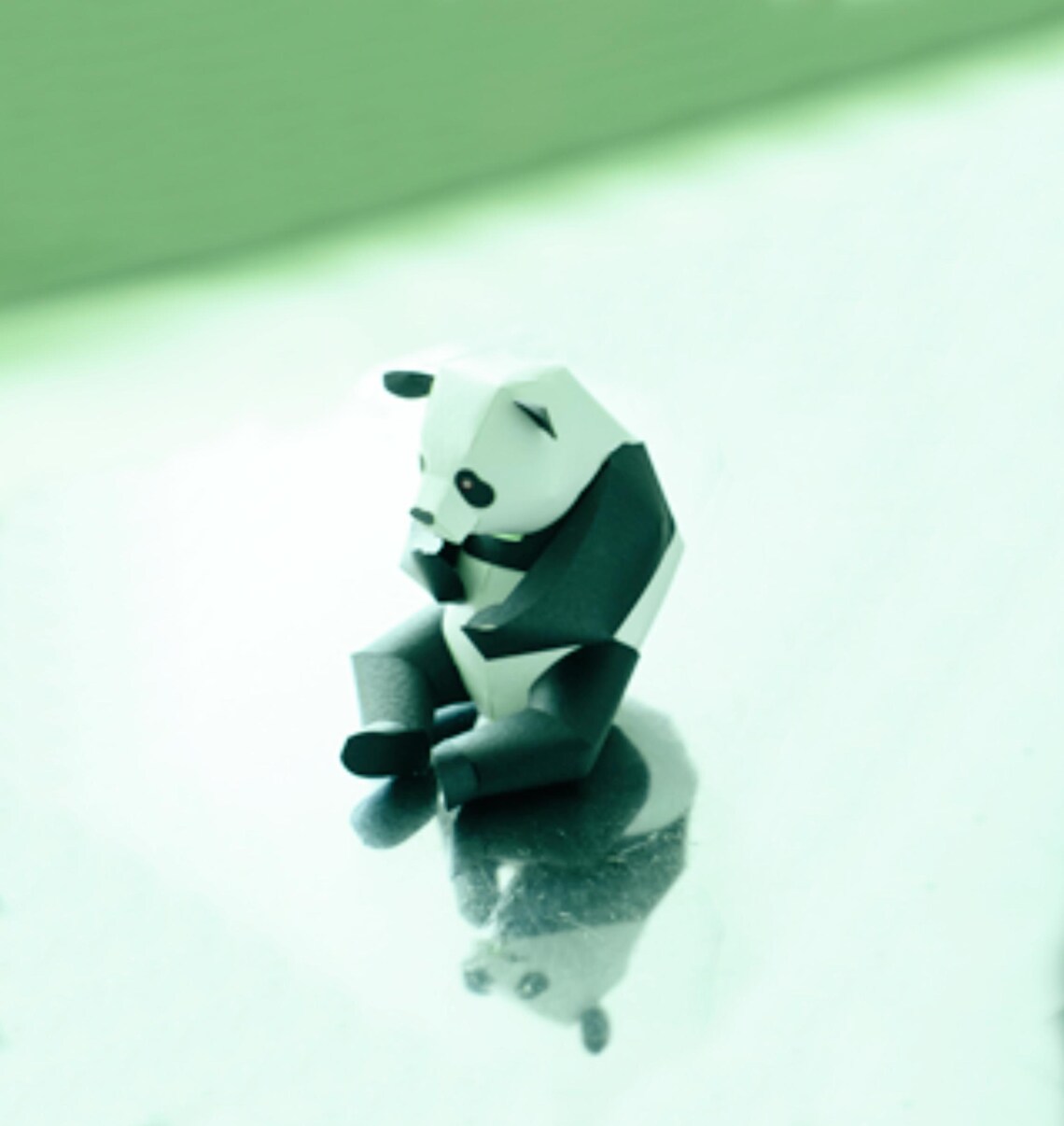 Papercraft Kit Panda Bear 3d Paper Model Crafting Kit PDF Vector Lines ...