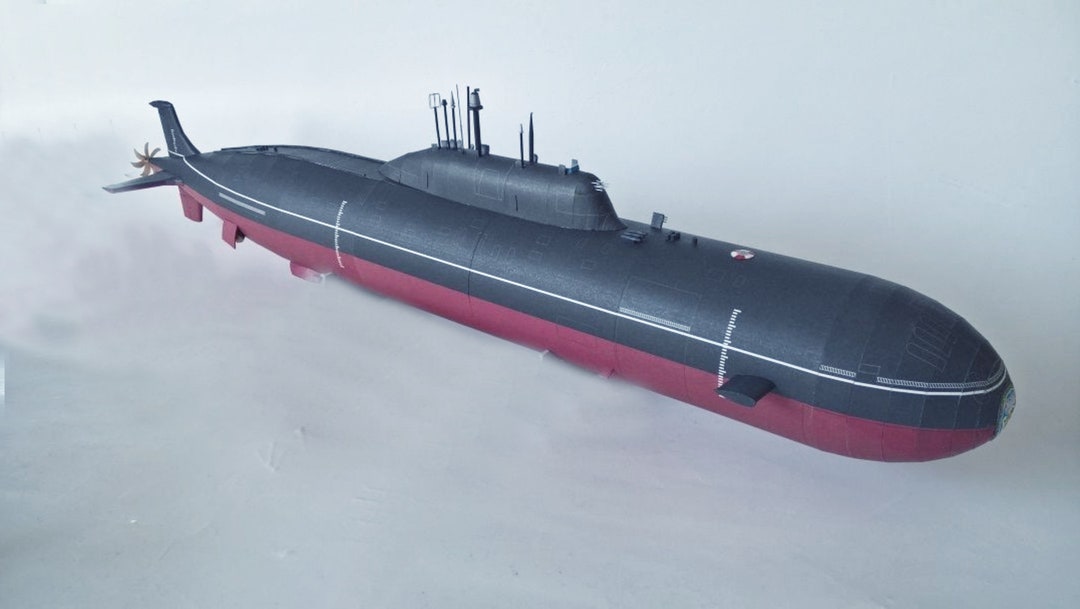Papercraft Kit Akula Submarine 3d Paper Model Crafting Kit PDF Plans to ...
