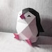 Papercraft Kit Penguins 3d Paper Model Crafting Kit PDF Vector Lines ...