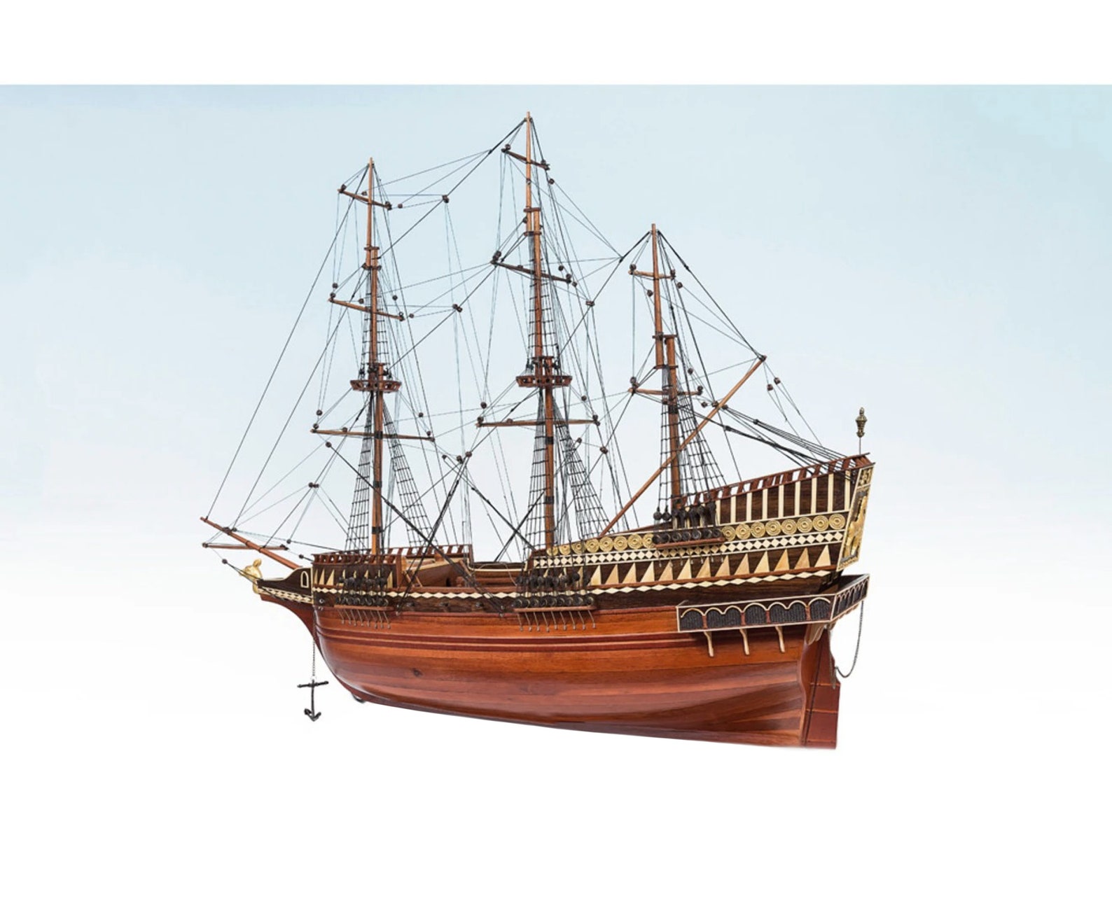 Papercraft Kit Golden Hind 3d Paper Model Crafting Kit PDF Plans to ...