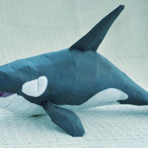 Papercraft Kit Orca Whale 3d Paper Model Crafting Kit PDF Plans to ...