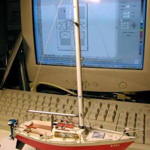 Papercraft Kit Sailboat 3d Paper Model Crafting Kit PDF Plans to Print ...