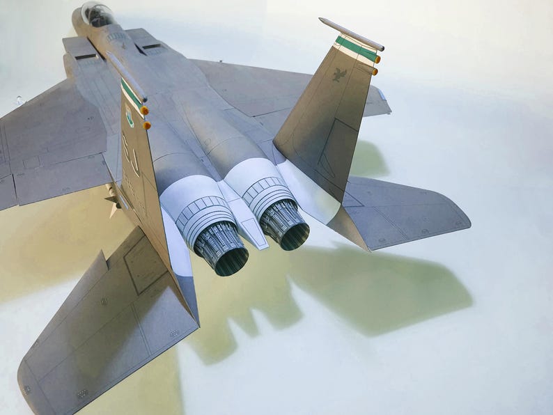 Papercraft Kit F-15E Strike Eagle Douglas Airplane 3d Paper Model ...