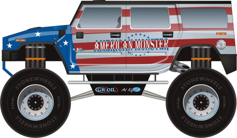 Papercraft Kit Monster Truck Collection Cars 3d Paper Model Crafting ...