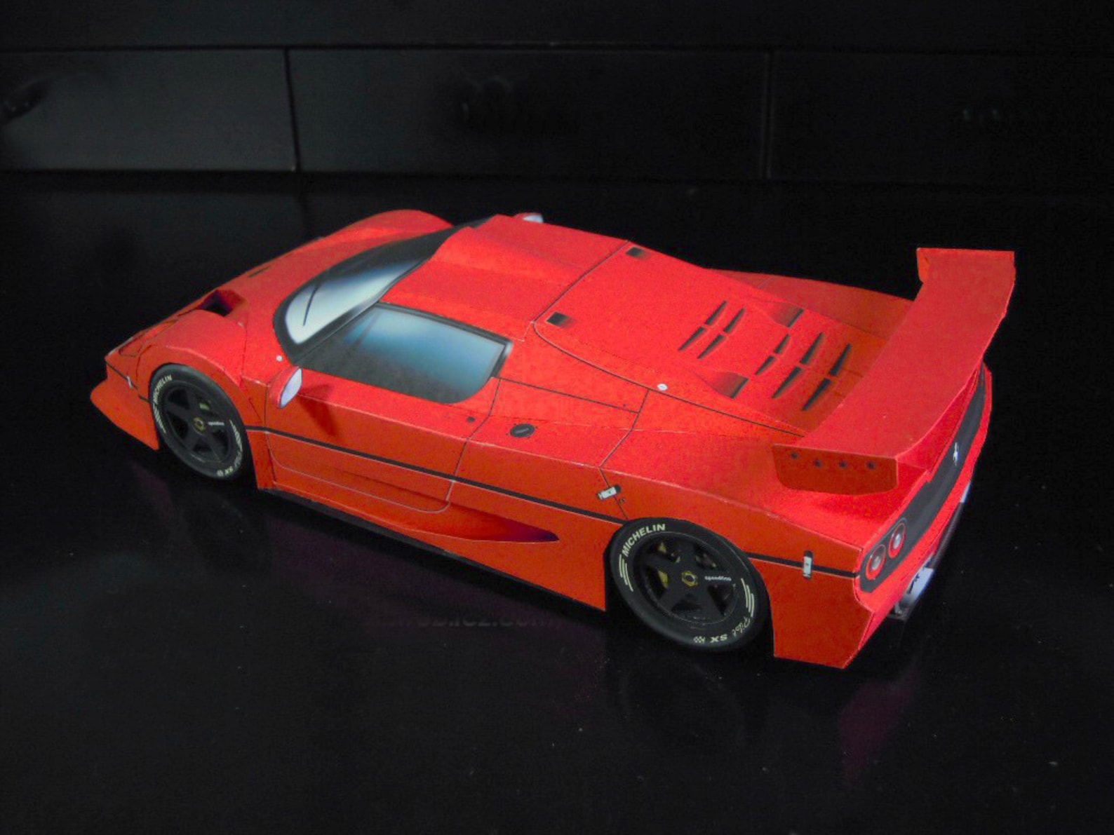 Papercraft Kit Ferrari F50GT Car 3d Paper Model Crafting Kit PDF Plans ...