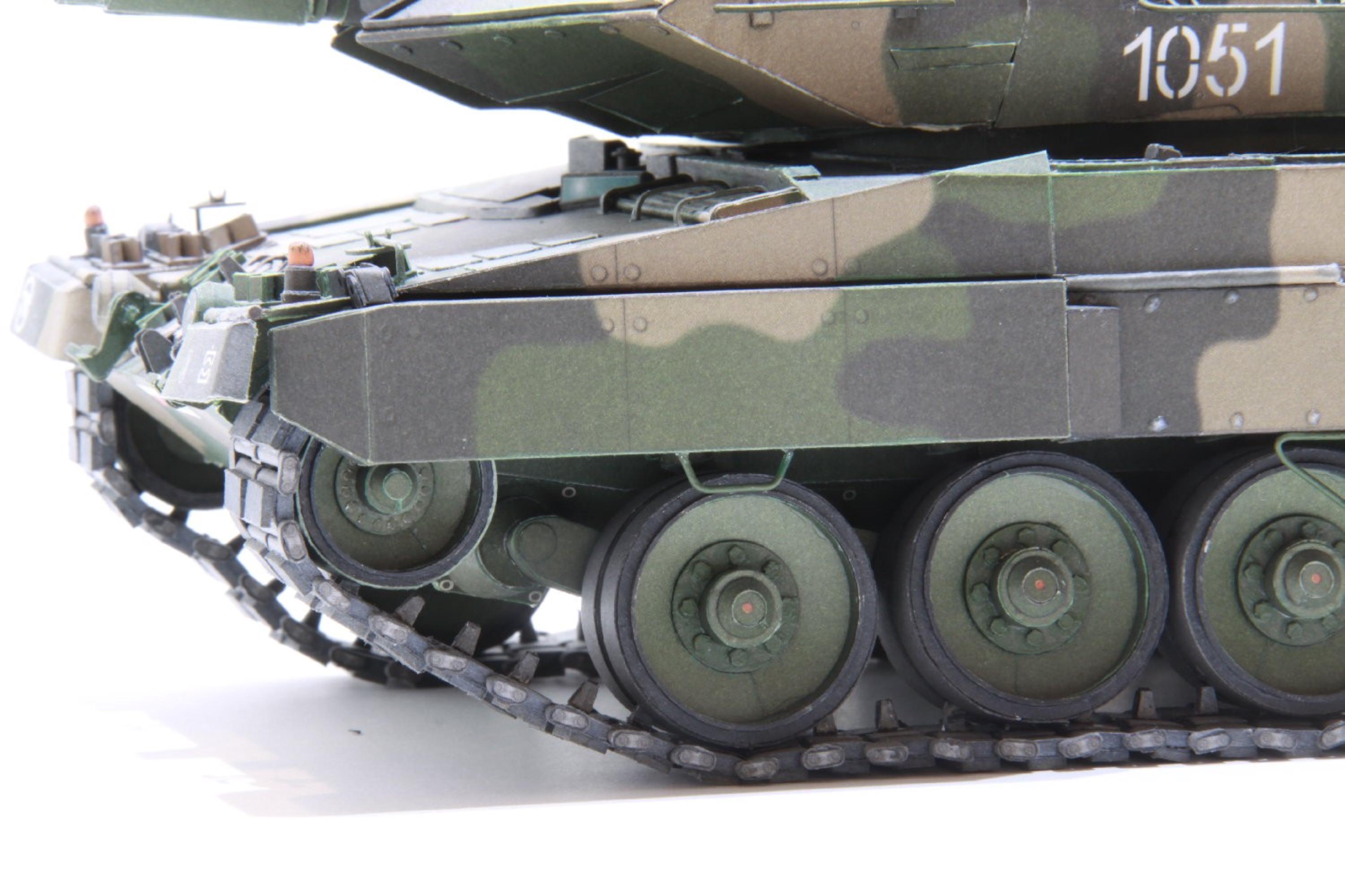 Papercraft Kit Leopard 2A5 Tank 3d Paper Model Crafting PDF Plans DIY ...