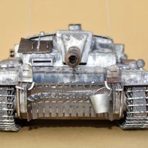 Papercraft Kit Sturmgeschütz III Stug III Tank 3d Paper Model Crafting ...