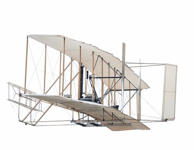 Papercraft Kit Wright Brothers Flyer 1 Airplane 3d Paper Model Crafting ...
