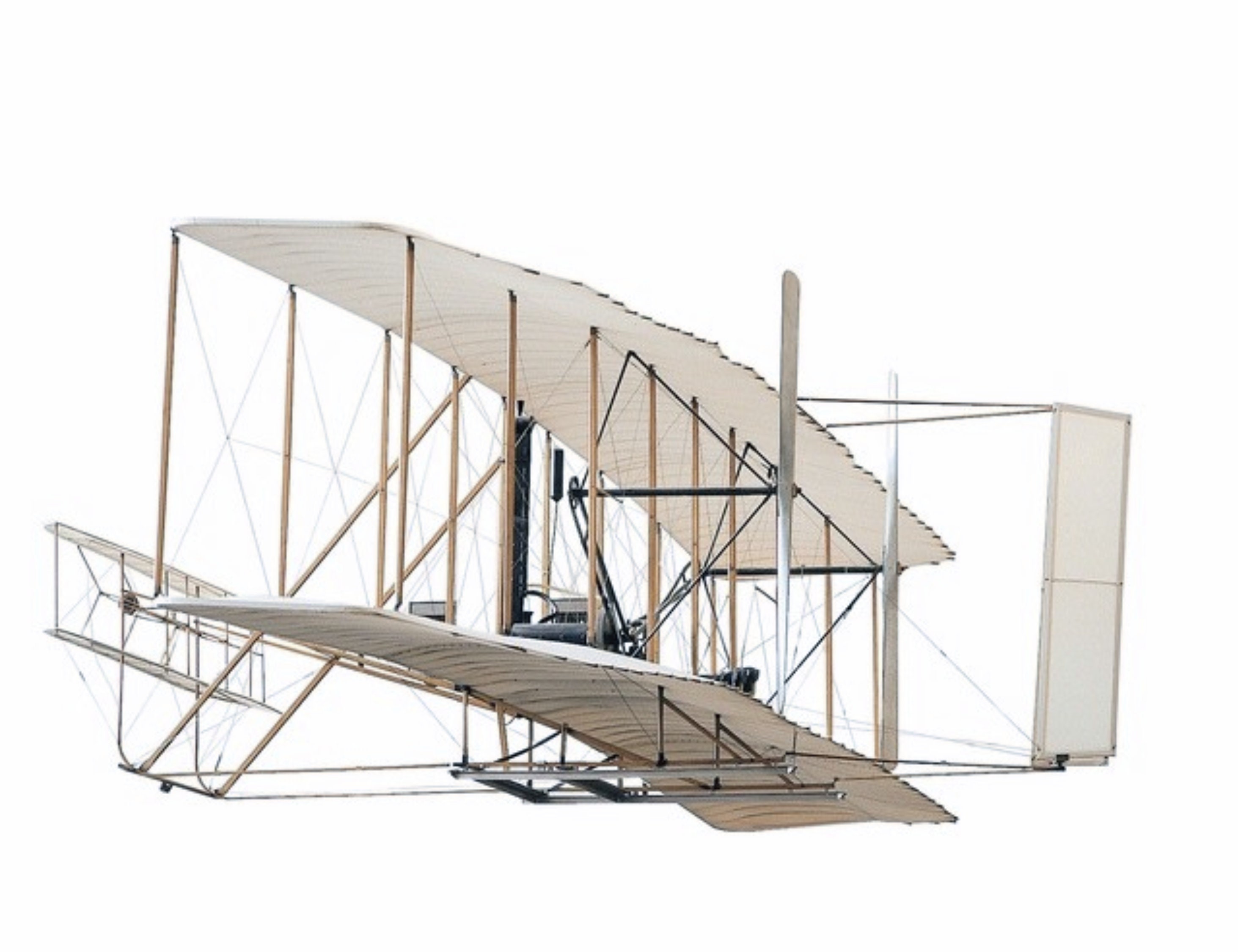 Papercraft Kit Wright Brothers Flyer 1 Airplane 3d Paper Model Crafting ...