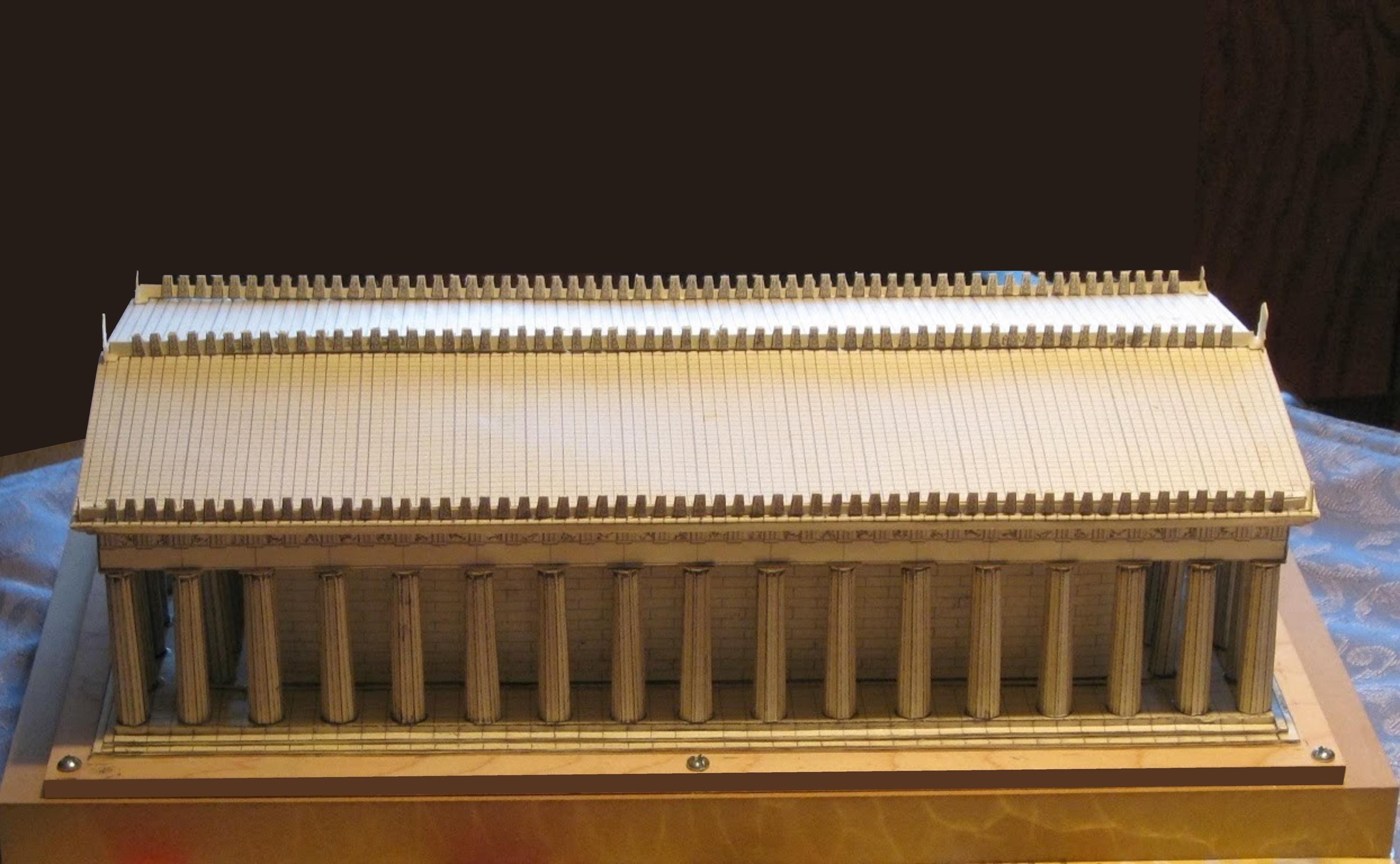 Papercraft Kit Parthenon Athenian Acropolis Greece 3d Paper Model Crafting Kit PDF Plans to ...