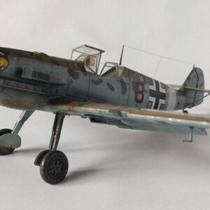 Papercraft Kit Messerschmitt Bf-109 Airplane 3d Paper Model Crafting ...