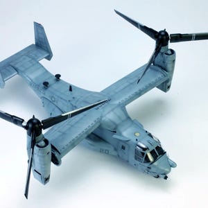 Papercraft Kit V-22 Osprey Tiltrotor Helicopter 3d Paper Model Crafting ...