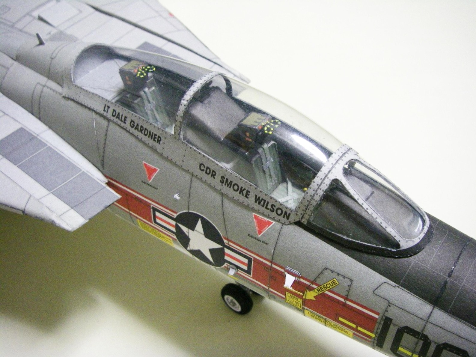 Papercraft Kit F-14A Tomcat Airplane 3d Paper Model Crafting Kit PDF ...