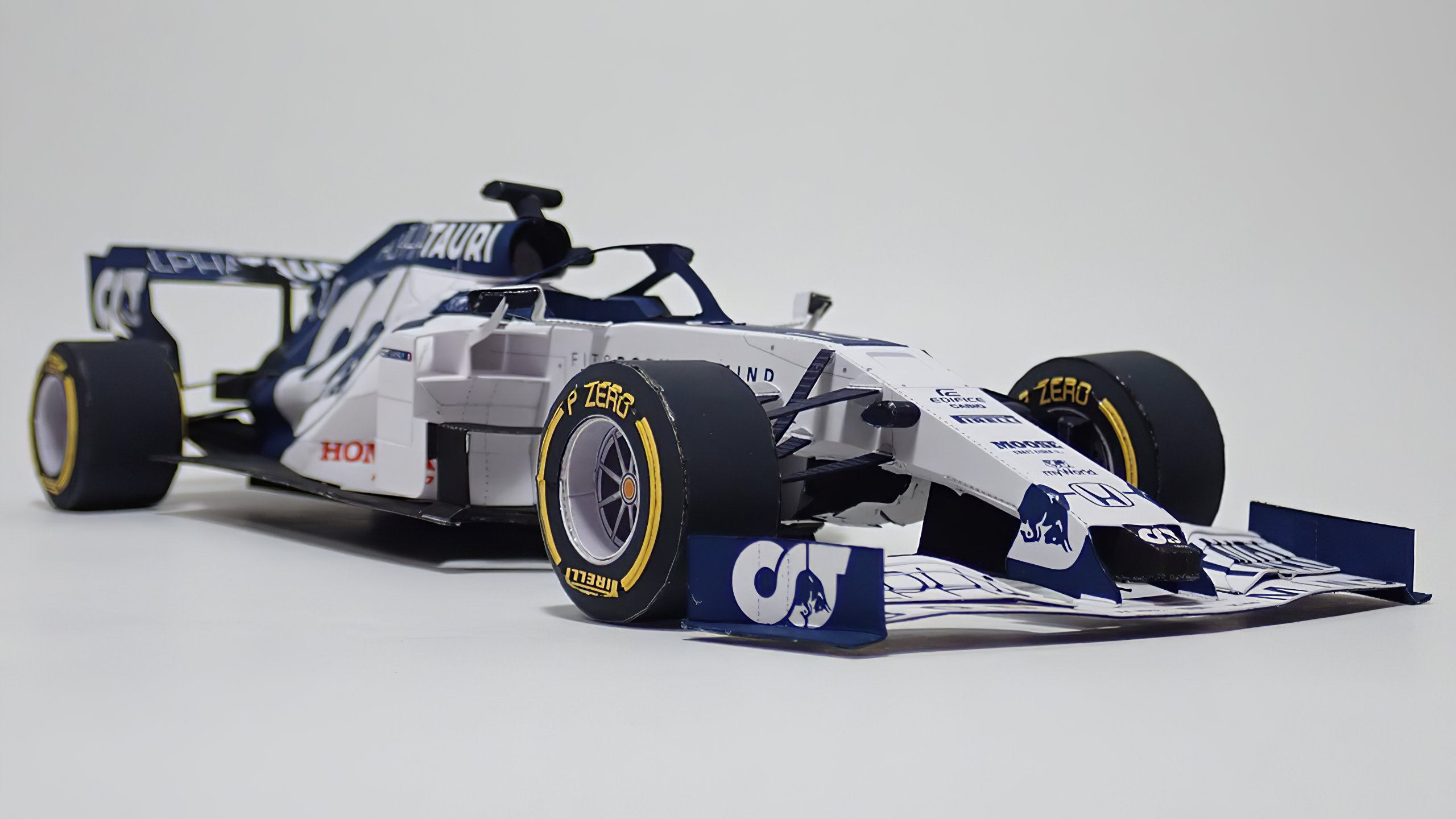 Papercraft Kit F1 Alpha Tauri Race Car 3d Paper Model Crafting Kit PDF ...