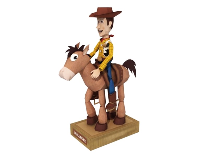 Papercraft Woody Jessie Bullseye Toy Story 3d Paper Model Crafting Kit ...
