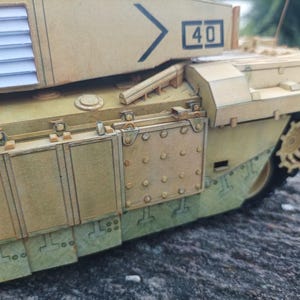 Papercraft Kit Challenger 2 Tank 3d Paper Model Crafting Kit PDF Plans ...