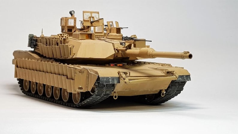 Kit PaperCraft M1A1 Abrams tank kit de elaboración de modelos de papel ...