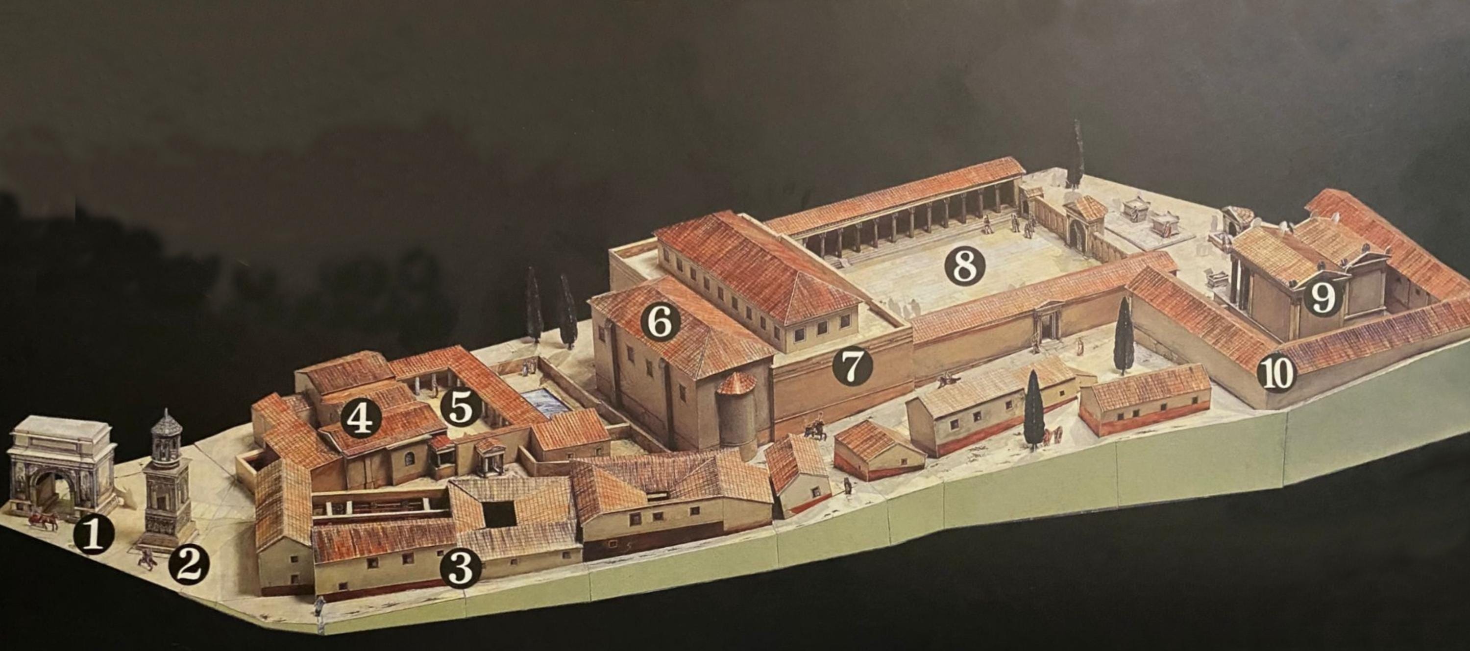 Papercraft Kit Ancient Roman City Glanum 3d Paper Model Crafting Kit ...