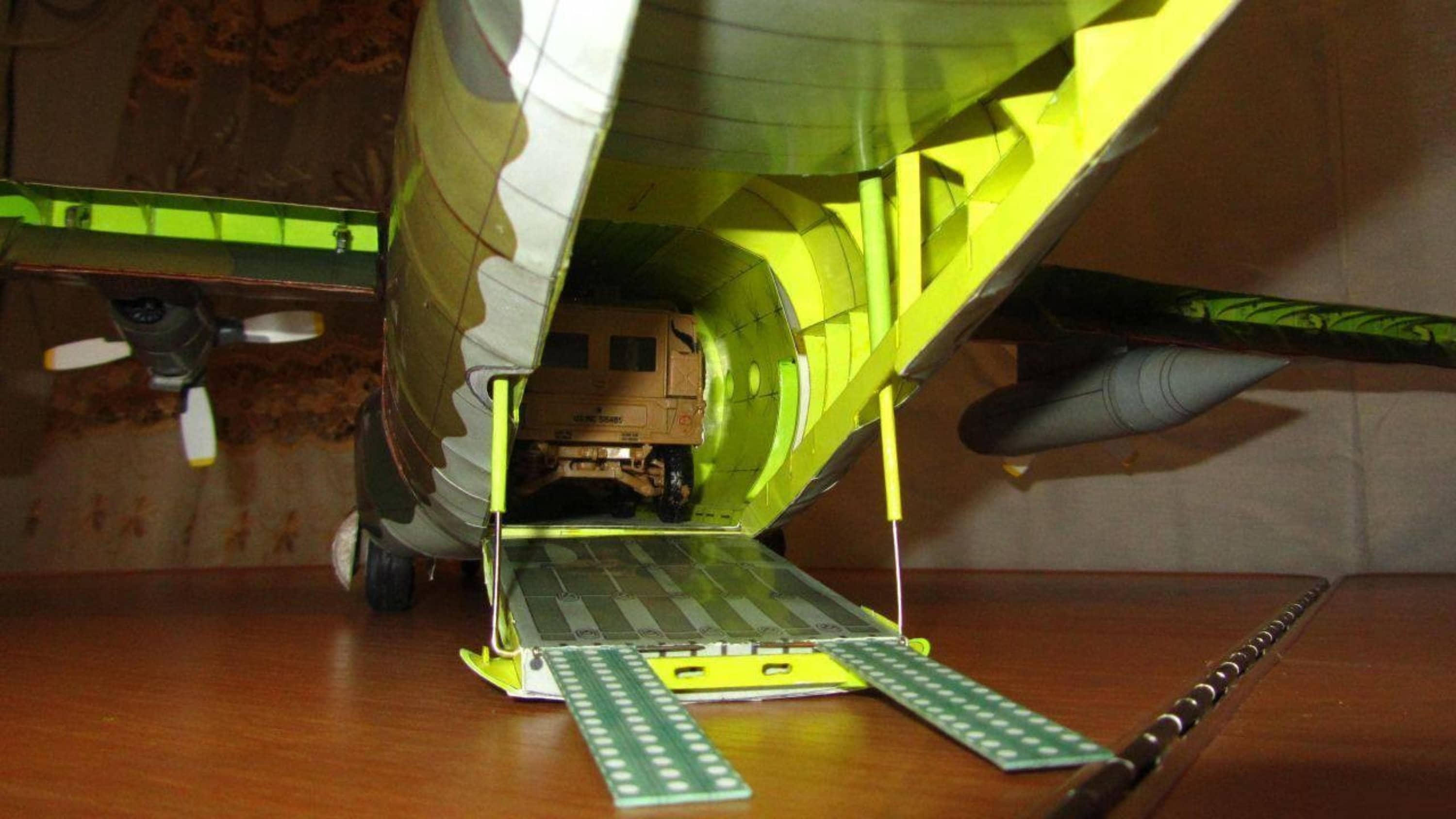 Papercraft Kit C-130 Hercules Airplane 3d Paper Model Crafting Kit PDF ...