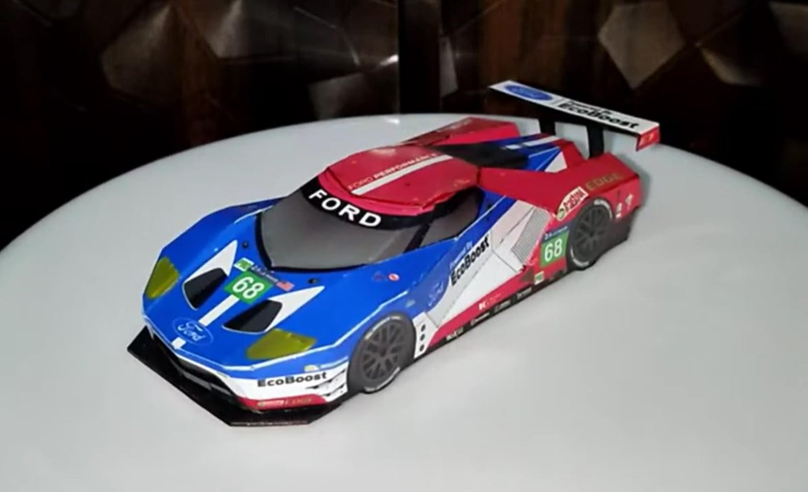 Papercraft Kit Ford GT Le Mans Car 3d Paper Model Crafting Kit PDF ...
