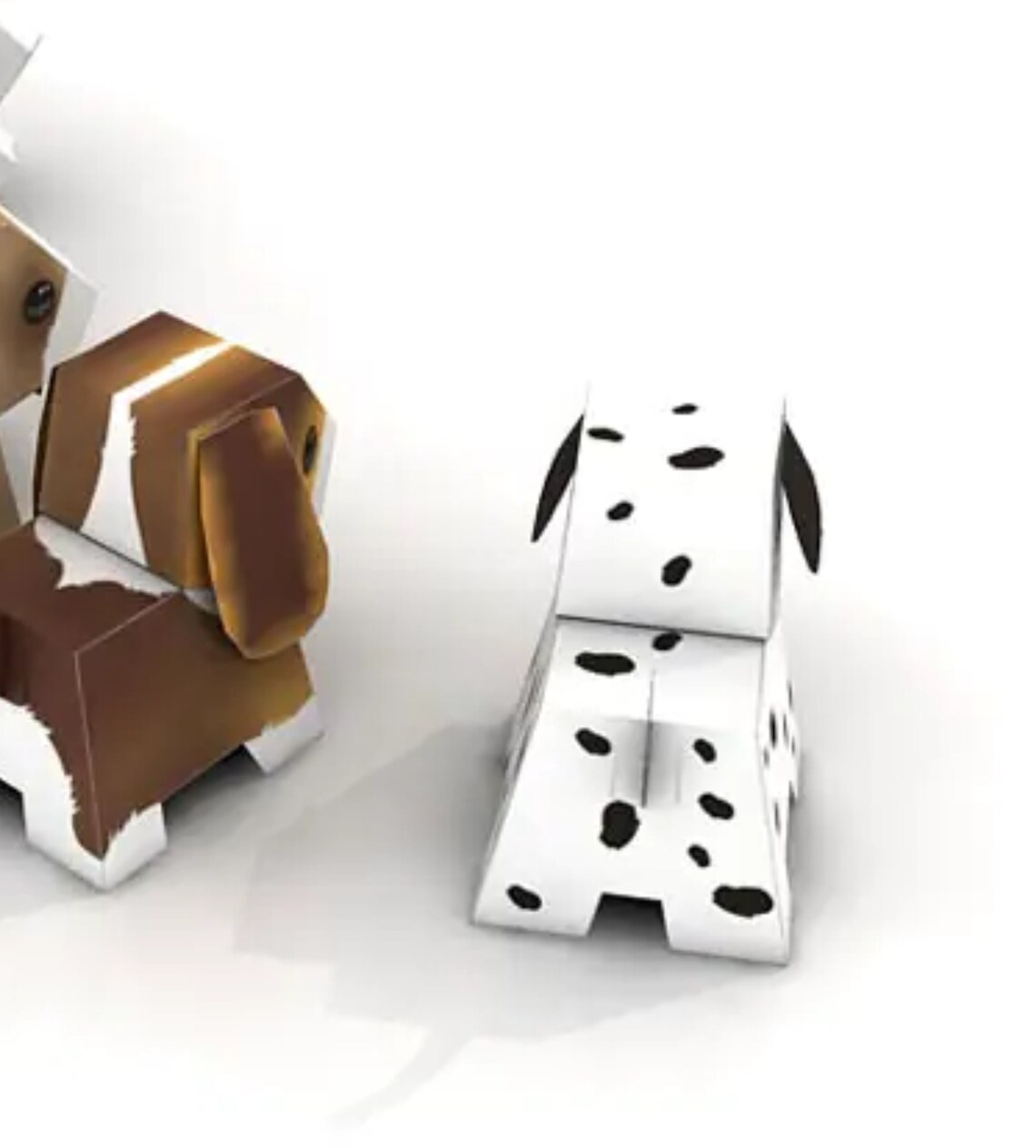 Papercraft Kit Puppies 3d Paper Model Crafting Kit PDF Plans to Print ...