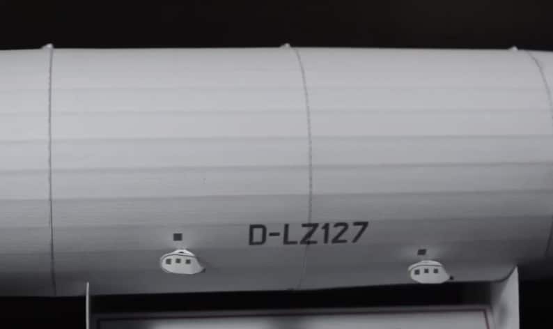 Papercraft Kit Zeppelin 3d Paper Model Crafting Kit PDF Plans to Print ...