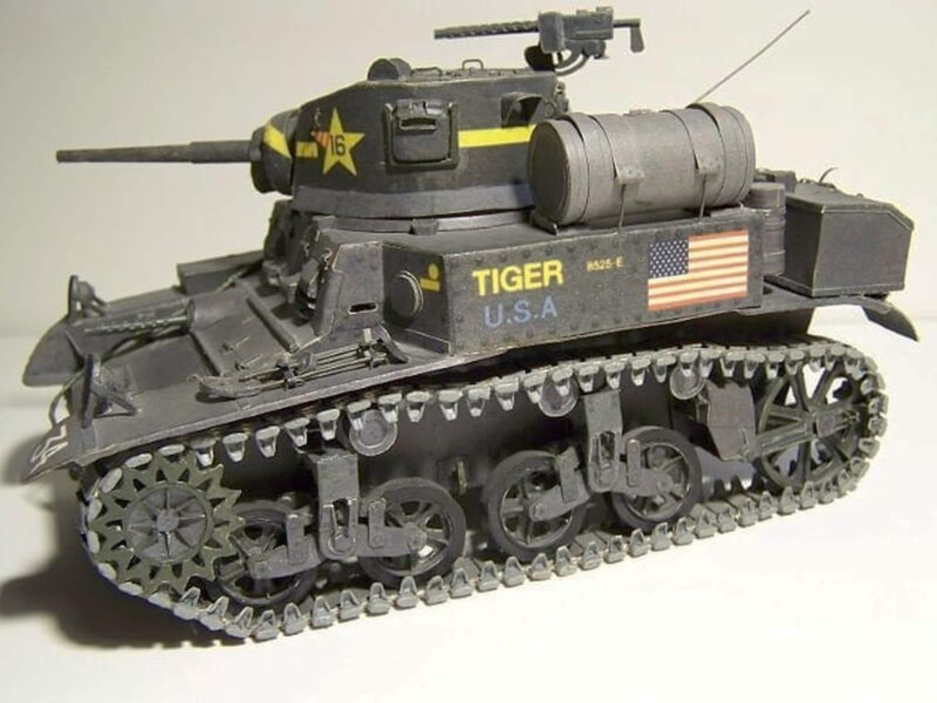 Kit PaperCraft M3A1 Stuart US Tank Kit de création de modèle 3D en ...