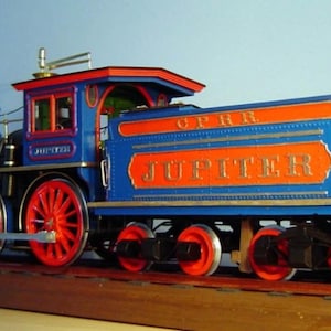 Papercraft Kit Jupiter Central Pacific Railroad #60 Locomotive 3d Paper ...