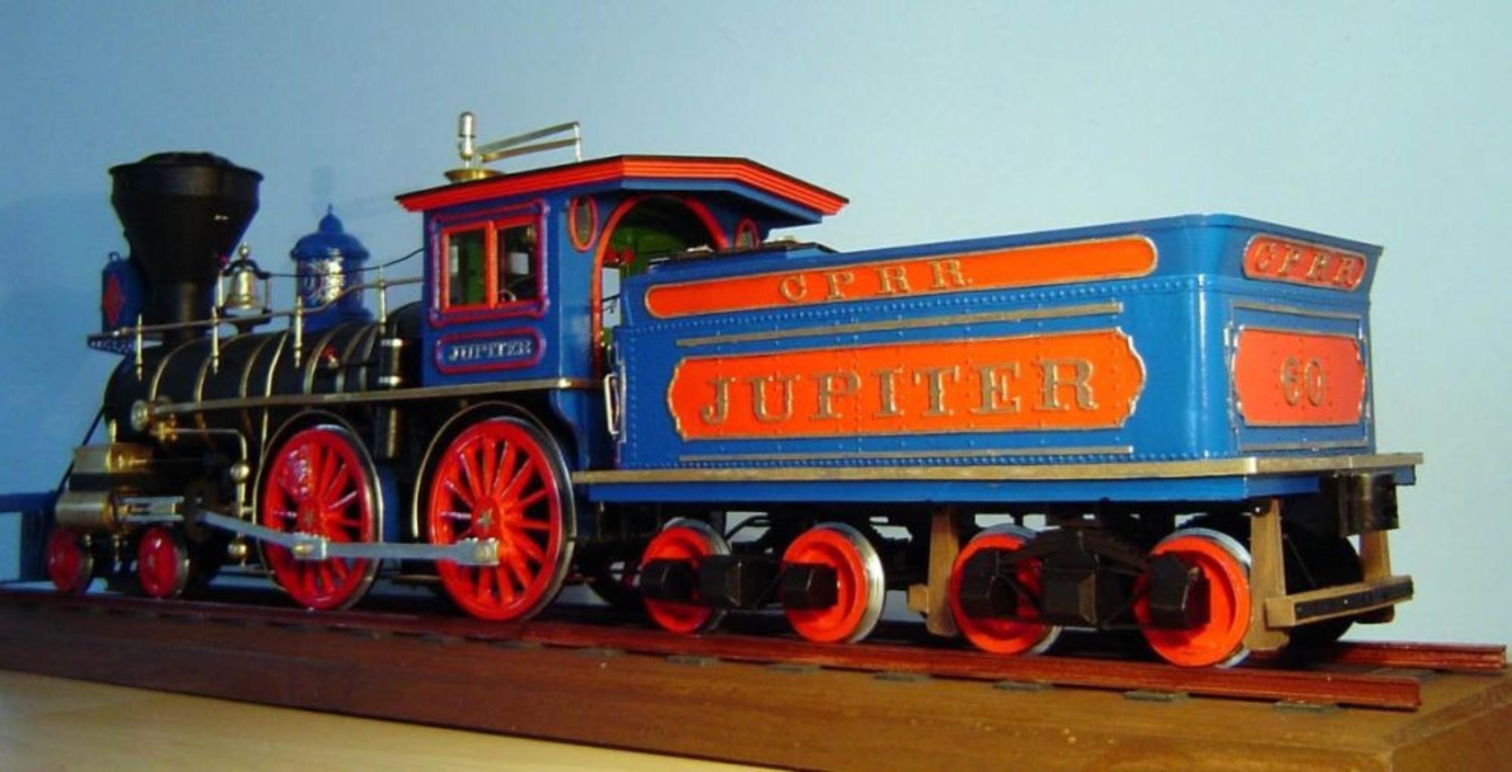 Papercraft Kit Jupiter Central Pacific Railroad 60 Locomotive 3d Paper ...