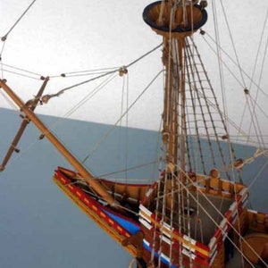 Papercraft Kit Mayflower Sailing Ship 3d Paper Model Crafting Kit PDF ...