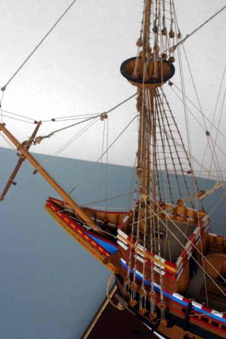 Papercraft Kit Mayflower Sailing Ship 3d Paper Model Crafting Kit PDF ...