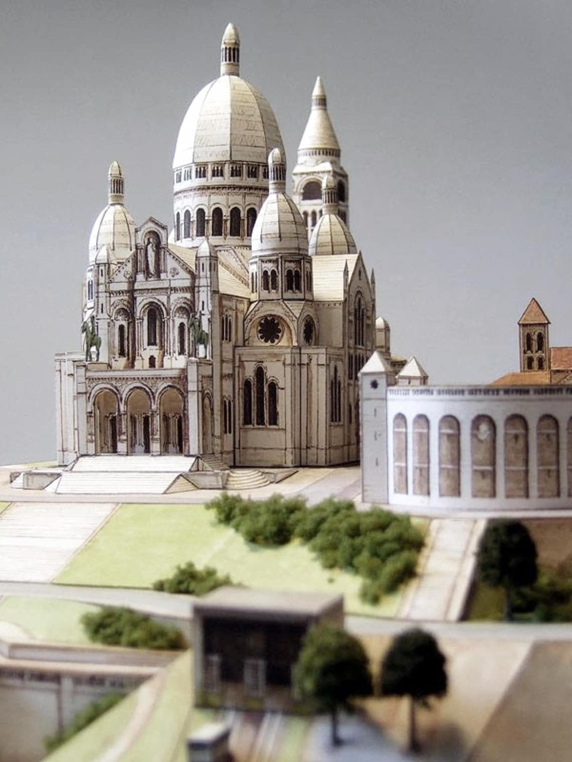 Papercraft Kit Montmartre Paris France 3d Paper Model Crafting PDF ...