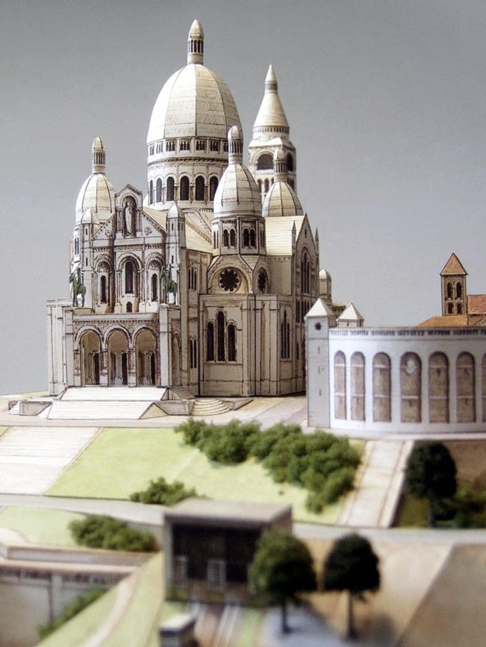 Papercraft Kit Montmartre Paris France 3d Paper Model Crafting PDF ...